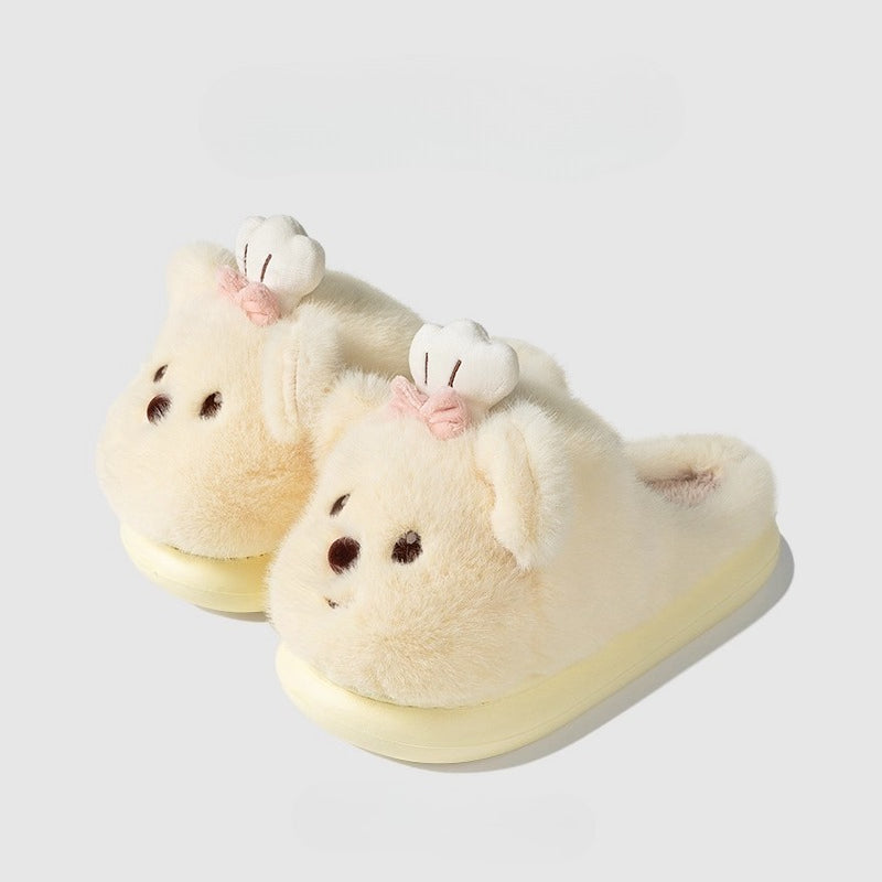 Chef Bear Plush Slippers - Warm Winter Indoor Home Shoes – Hello Slippers