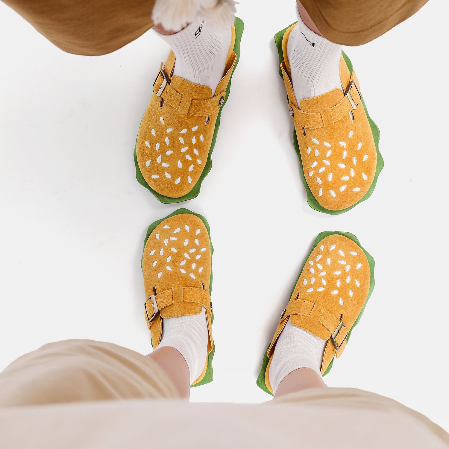 Burger Slippers: Burger-Themed Cork-Soled Mules for Everyday Wear ...