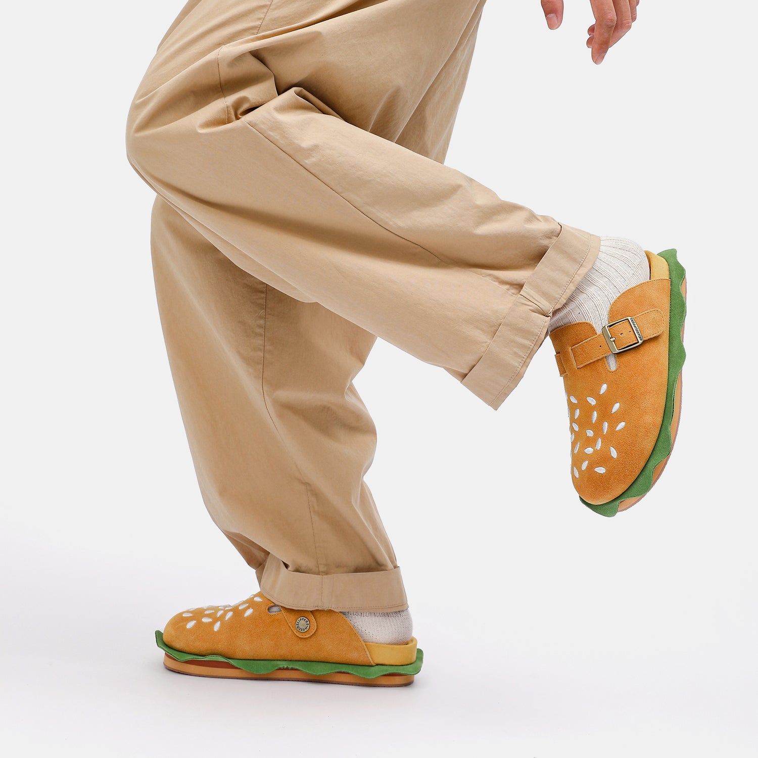 Burger Slippers: Burger-Themed Cork-Soled Mules for Everyday Wear ...