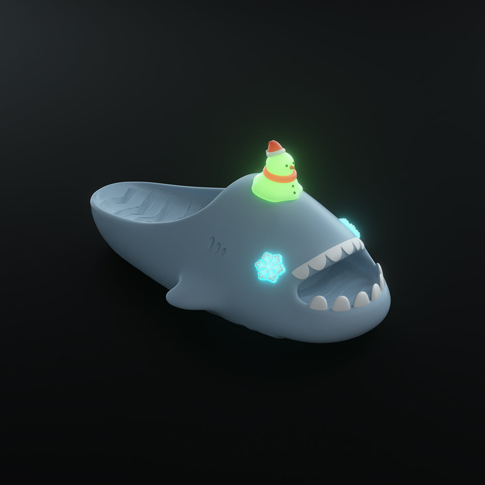 Snowman Shark Slides - Festive & Fun Shark Slippers | Sharkicks Pro ...
