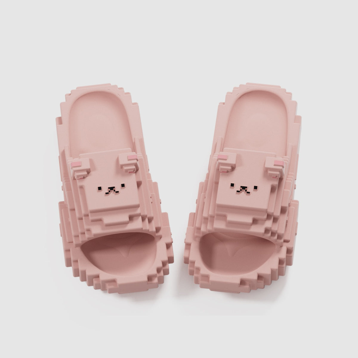 Pixel Bear Slides: Cute Pixel-Style Bear Slippers with 3D Block Design ...