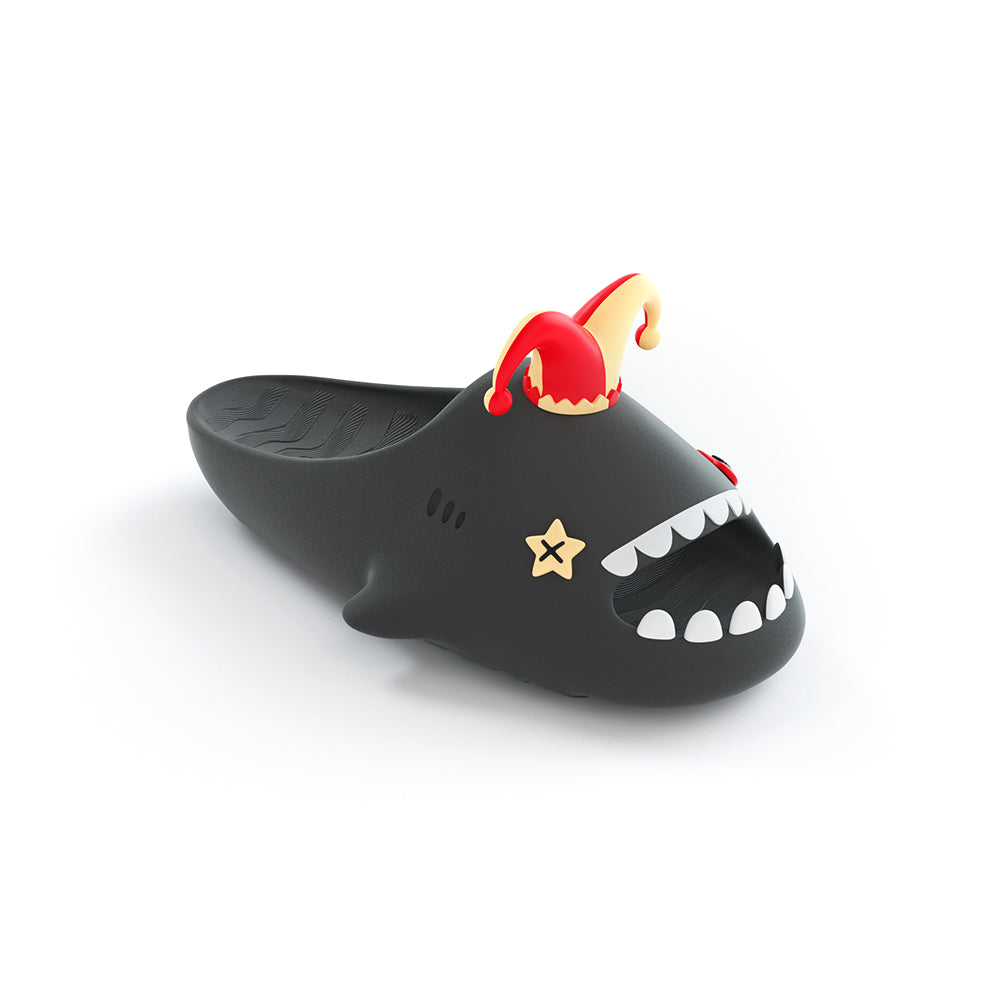 Clown Shark Slides - Playful & Comfortable Shark Slippers | Sharkicks ...