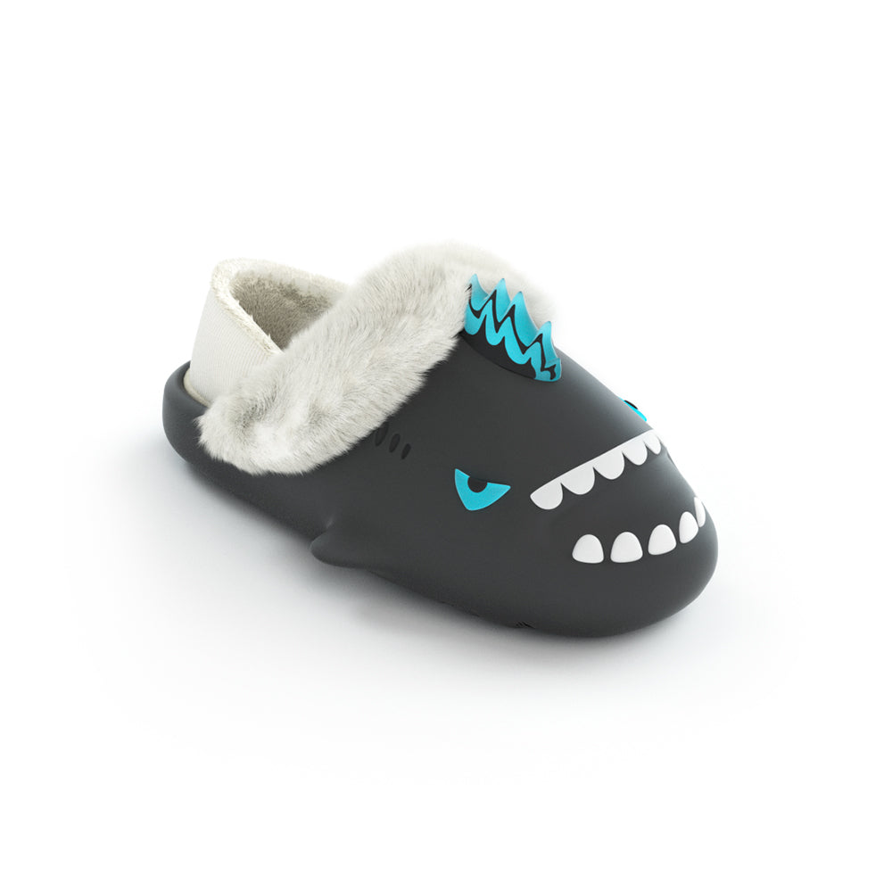 Detachable Fluffy Nuclear Kaiju Shark Slippers | Sharkicks Pro Winter ...