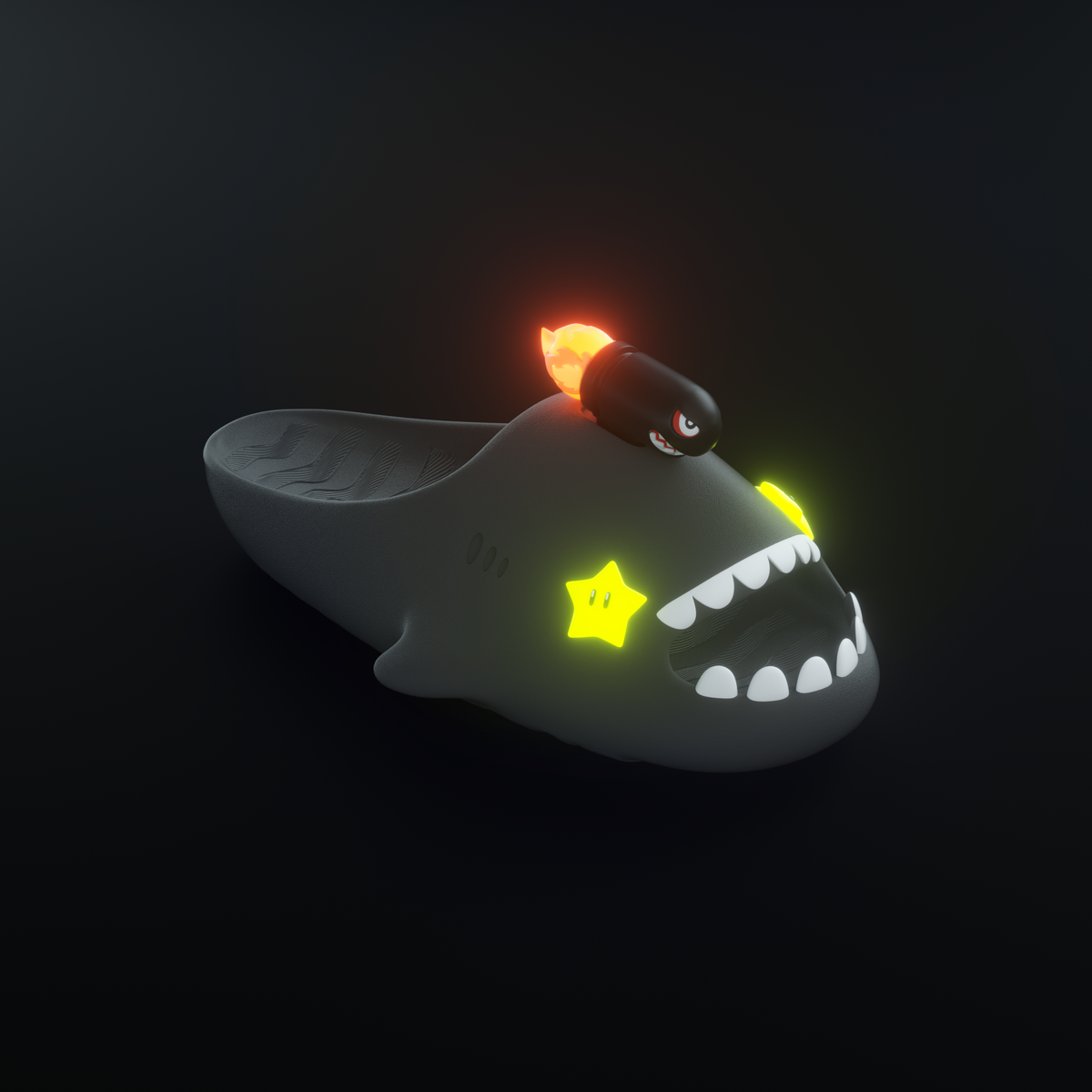 Banzai Bill Shark Slides - Nautical & Stylish Shark Slippers ...