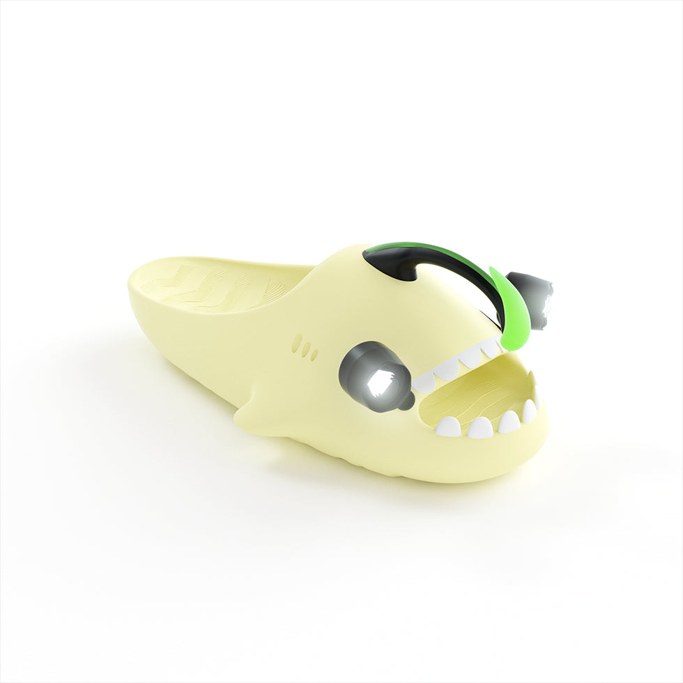 Anglerfish Flashlight Shark Slides | Sharkicks Pro Series – Hello Slippers