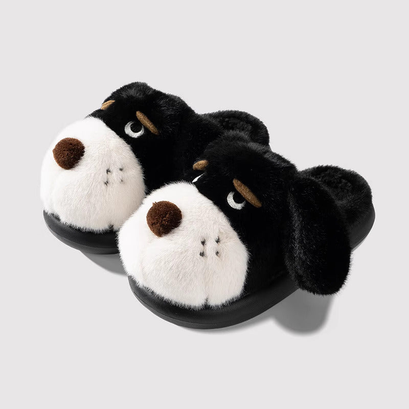 Humble Dog Slippers: 처진 귀와 하루 종일 편안함을 가진 폭신 강아지 슬리퍼 – Hello Slippers