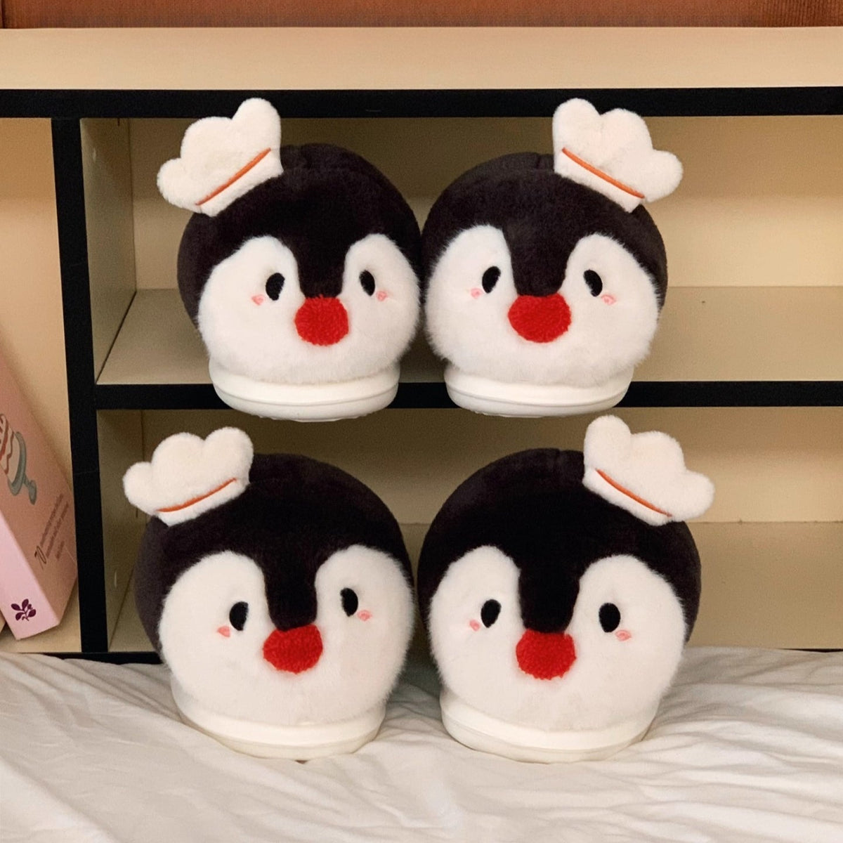 Plush Penguin Chef Slippers - Warm Winter Novelty Home Shoes – Hello ...