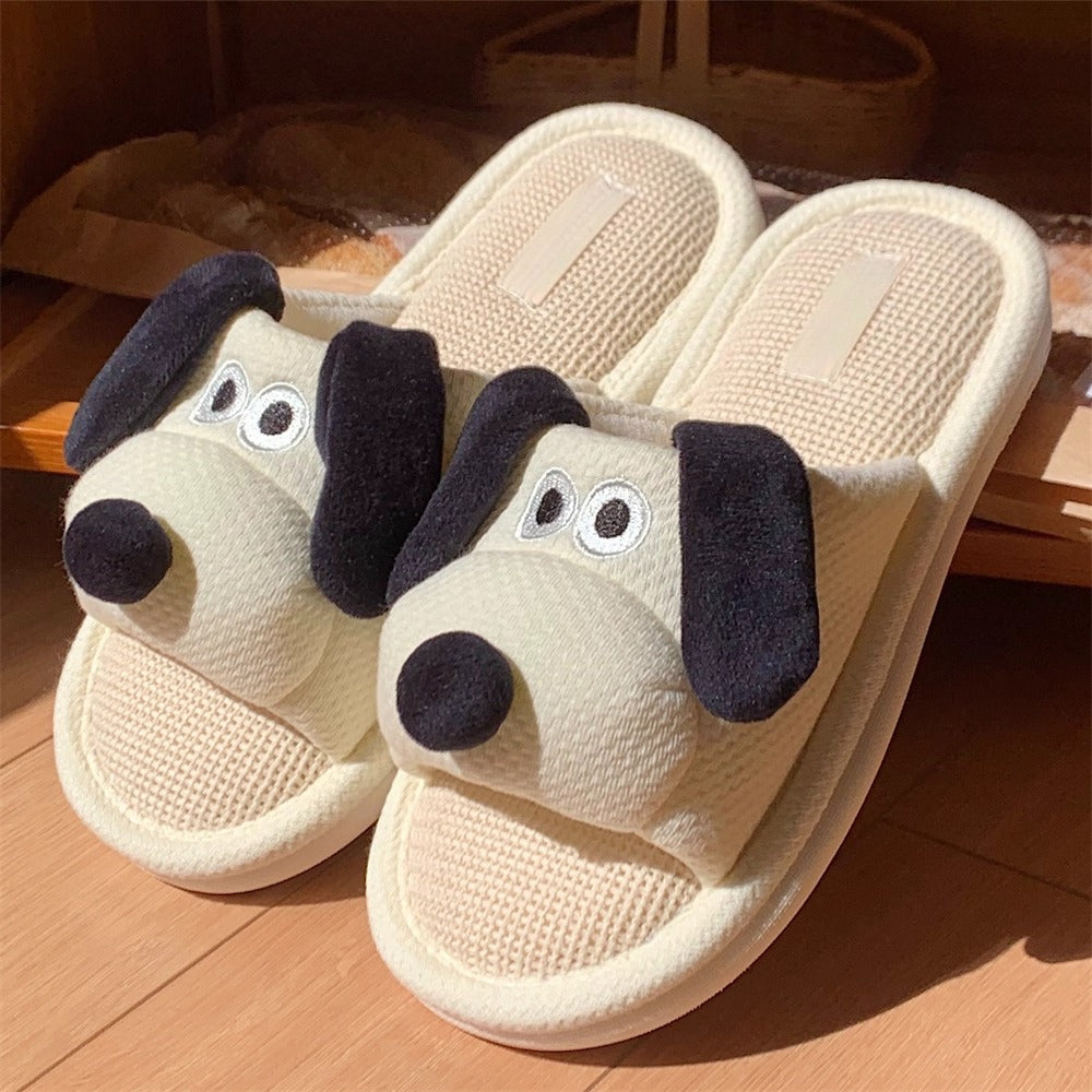 Breathable Puppy Face Indoor Slides with Cushioned Support – Hello Slippers
