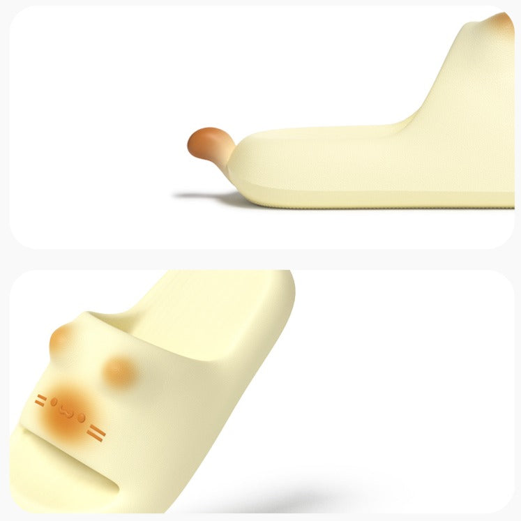 Caramel Cat Slides: Cozy Cat-Themed Slippers with Sweet Style – Hello ...