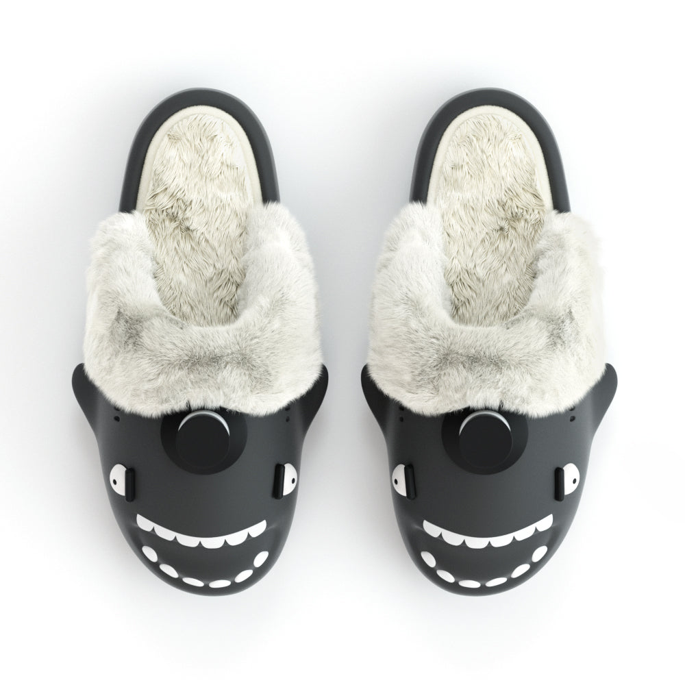 Gangster Open Heel Shark Slippers - Bold Winter Comfort | Sharkicks Pro ...