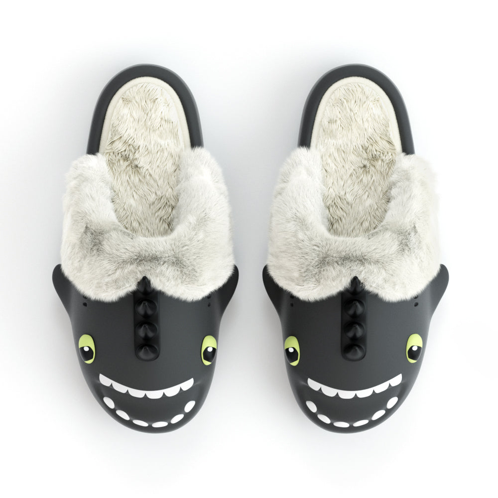 Toothless Open Heel Shark Slippers - Fierce Winter Comfort | Sharkicks ...