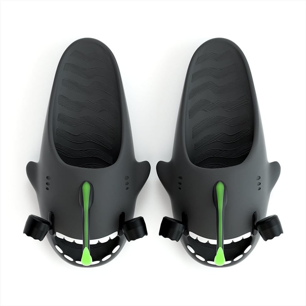 Anglerfish Flashlight Shark Slides | Sharkicks Pro Series – Hello Slippers