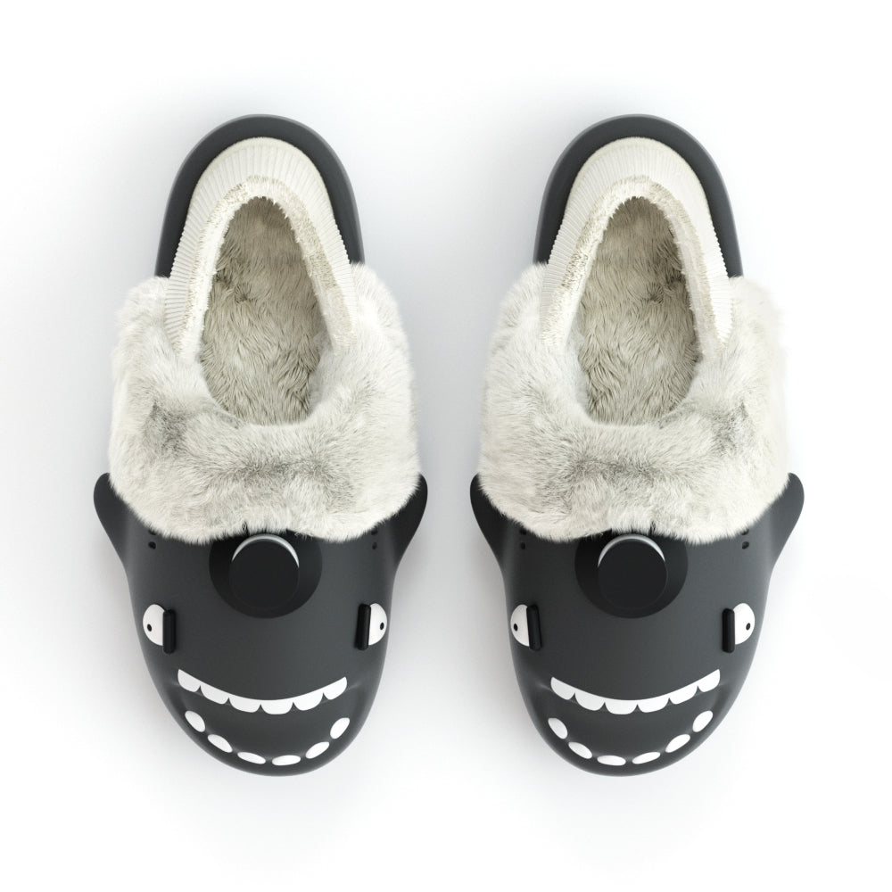 Gangster Heel-covered Shark Slippers - Bold Winter Comfort | Sharkicks ...