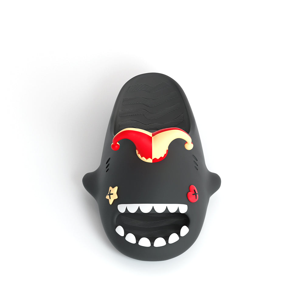 Clown Shark Slides - Playful & Comfortable Shark Slippers | Sharkicks ...