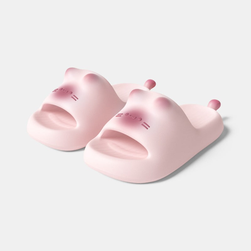 Caramel Cat Slides: Cozy Cat-Themed Slippers with Sweet Style – Hello ...