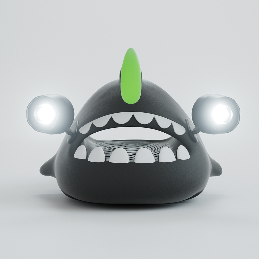 Anglerfish Flashlight Shark Slides | Sharkicks Pro Series – Hello Slippers
