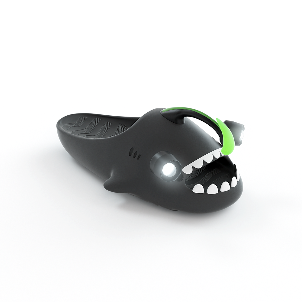 Anglerfish Flashlight Shark Slides | Sharkicks Pro Series – Hello Slippers