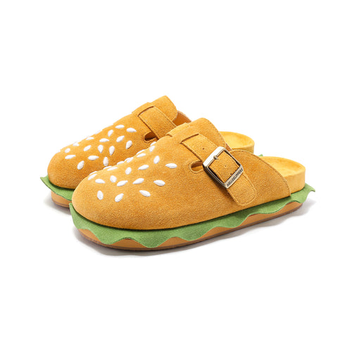 Burger Slippers: Burger-Themed Cork-Soled Mules for Everyday Wear ...
