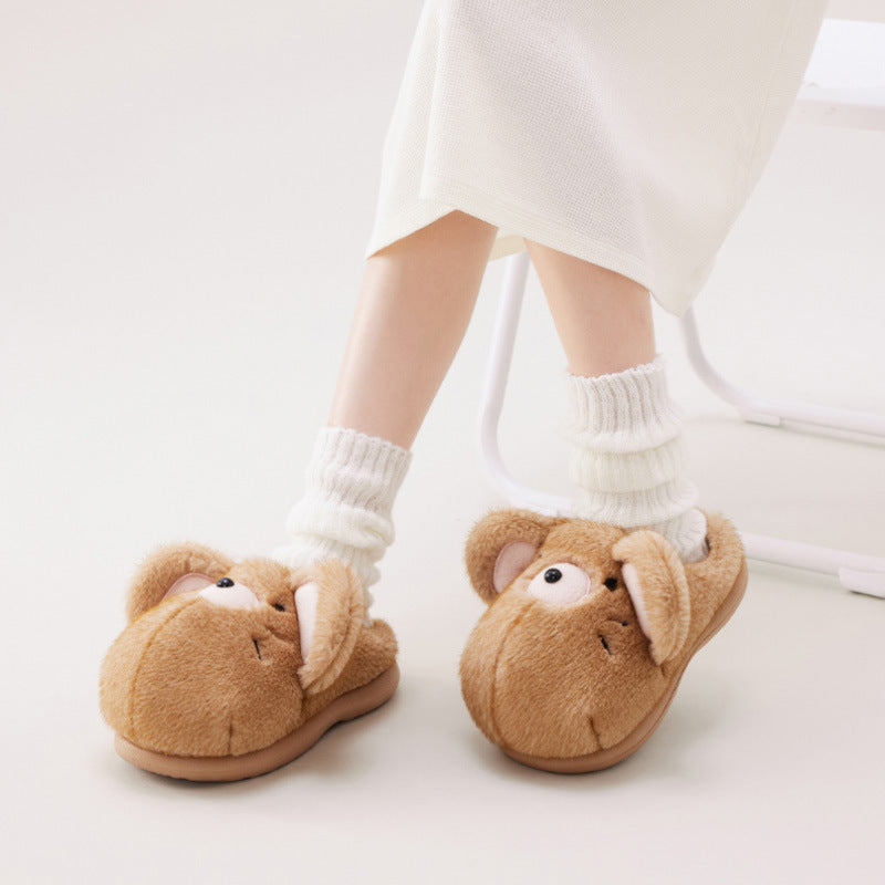 Warm Elephant Plush Slippers Non-Slip Indoor Home Shoes – Hello Slippers