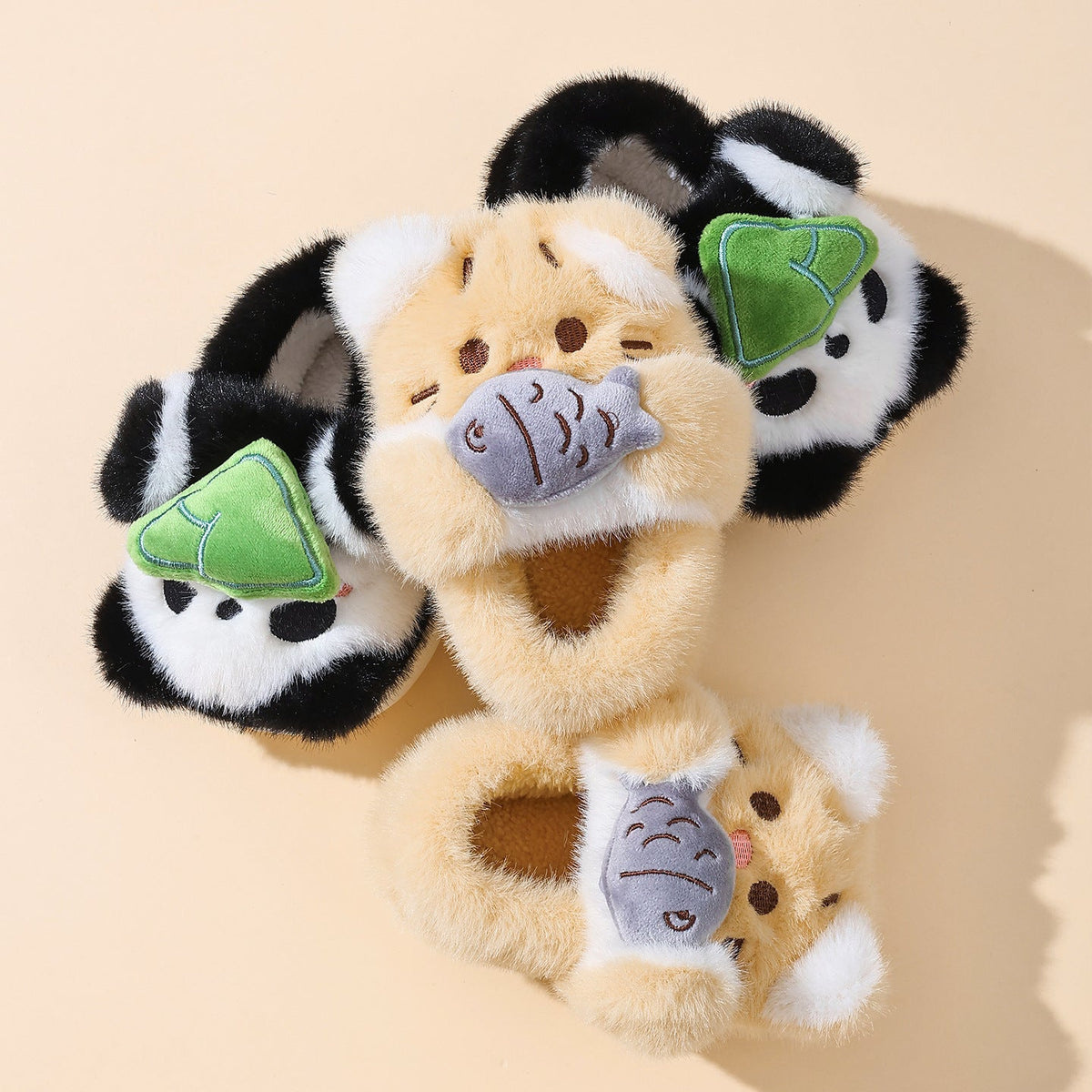 Kids 3D Animal Plush Slippers Warm Winter Indoor Shoes – Hello Slippers