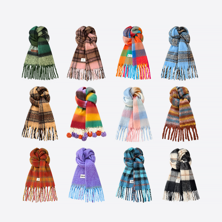 Rainbow Mohair Scarf – Hello Slippers