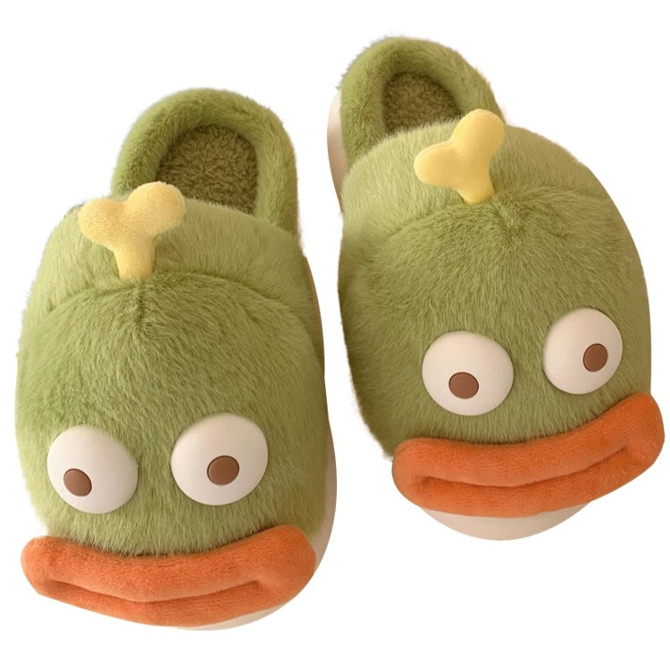 Goofy Fish Plush Slippers - Warm Novelty Winter Home Shoes – Hello Slippers