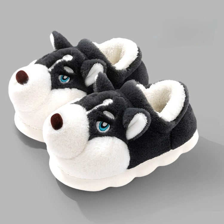 Goofy Husky Plush Slippers - Warm Winter Animal Home Shoes – Hello Slippers