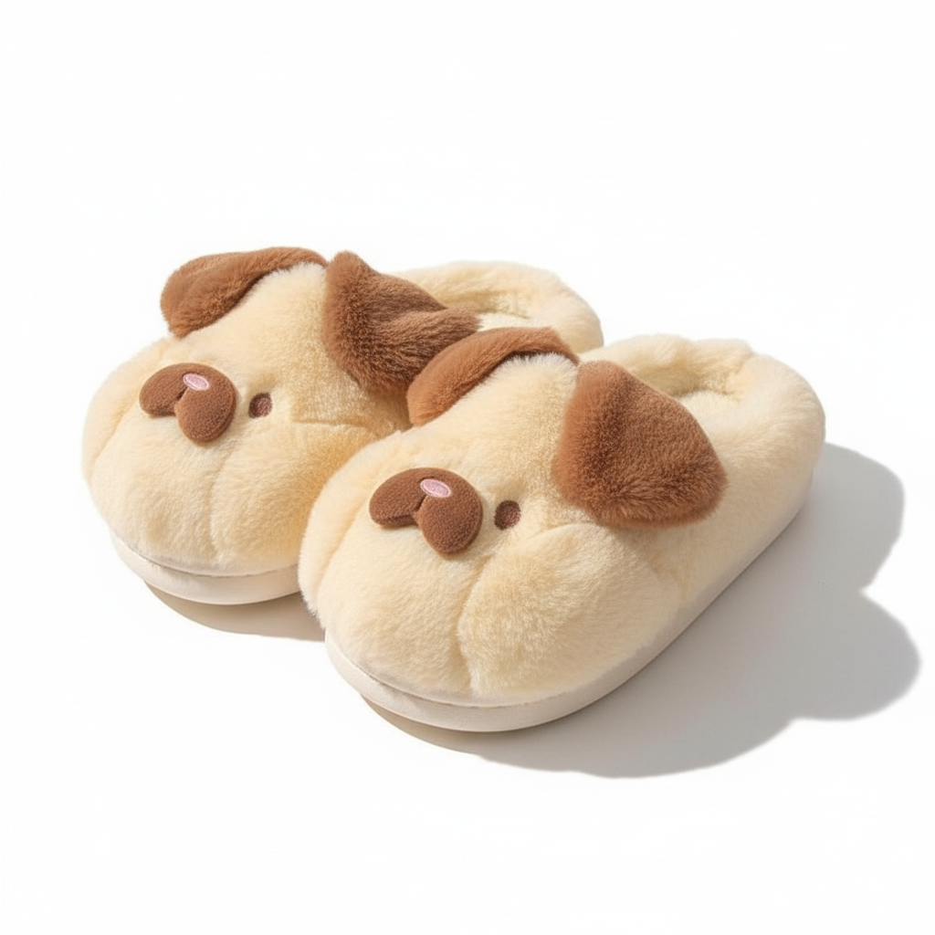 Warm Floppy Ear Puppy Plush House Slippers for Women – Hello Slippers