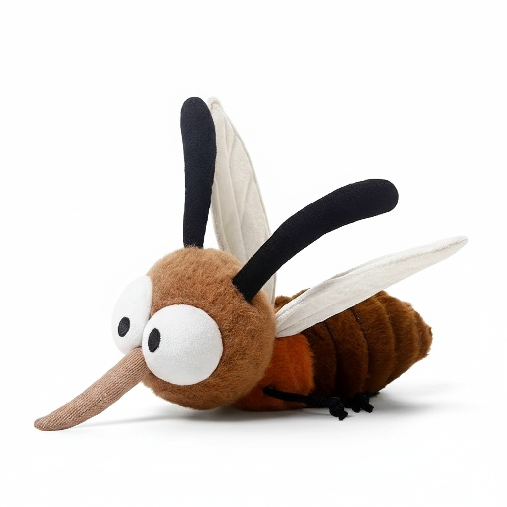 Quirky Mosquito Plush Toy - Funny Big Eyed Insect Pillow – Hello Slippers