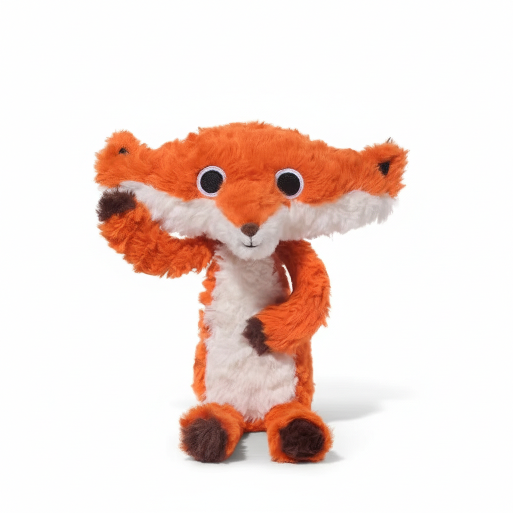 Whimsical Long Legged Fox Plush Toy - Soft Hugging Buddy – Hello Slippers