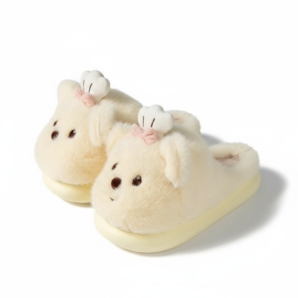 Chef Bear Plush Slippers - Warm Winter Indoor Home Shoes – Hello Slippers