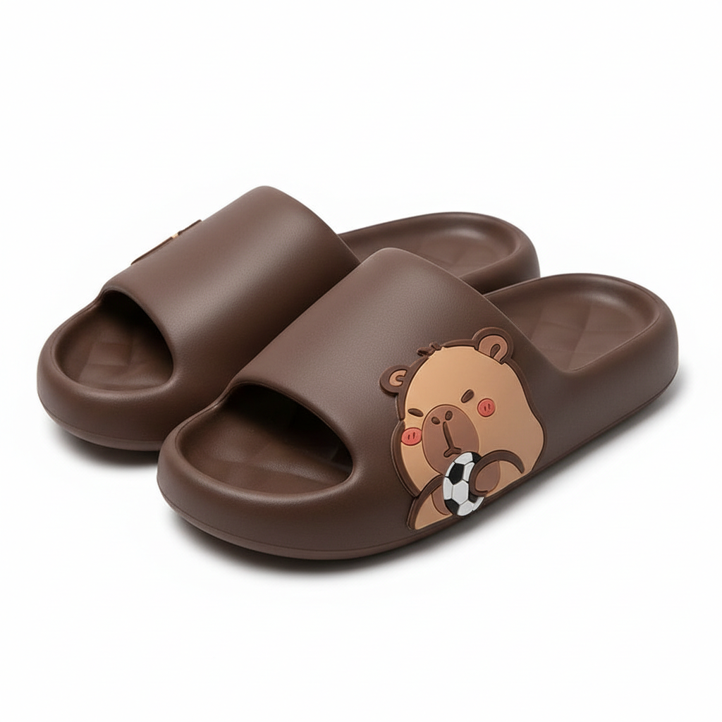 Capybara Soccer Slides - Soft EVA Non-Slip Home Sandals – Hello Slippers