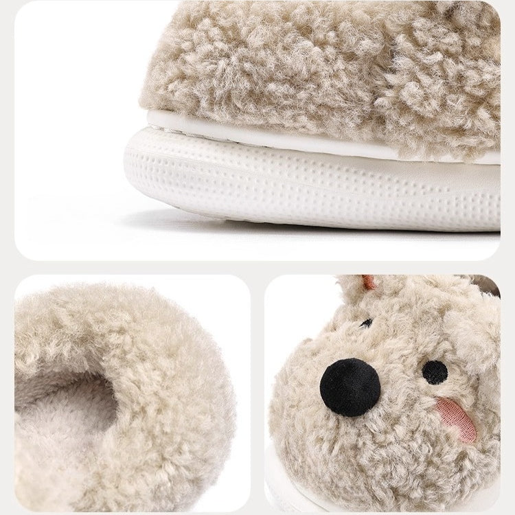 Kids Teddy Bear Sherpa Slippers - Warm Winter Indoor Shoes – Hello Slippers