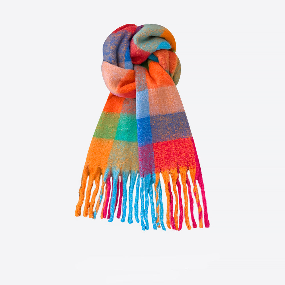 Rainbow Mohair Scarf – Hello Slippers