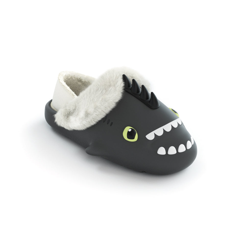 Toothless Heel-covered Shark Slippers - Fierce Winter Comfort ...