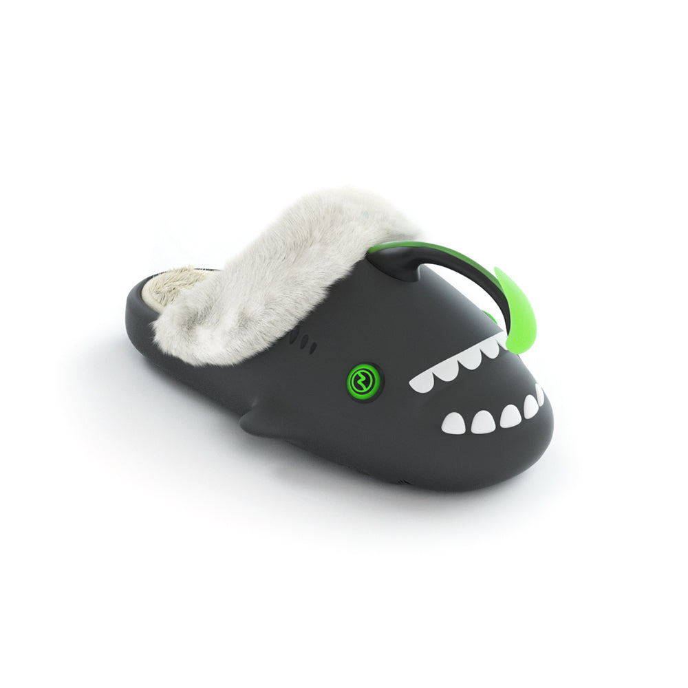 Anglerfish Detachable Fluffy Heel-Open Slippers | Sharkicks Pro Winter ...