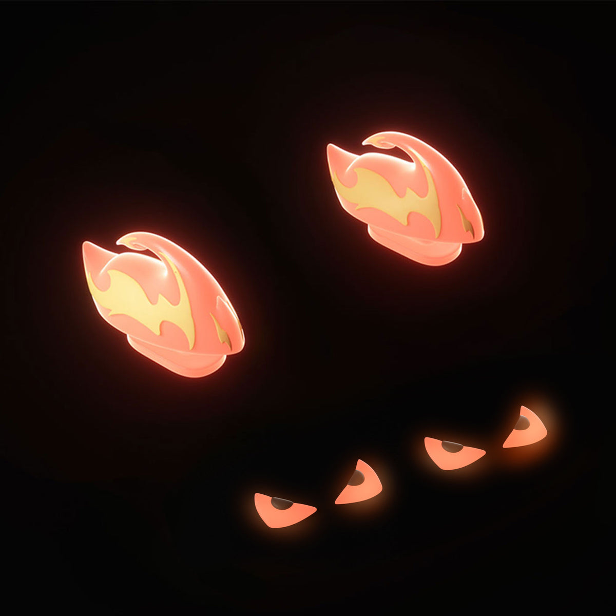 Fiece Fire Kaiju Fins and Eyes for Sharkicks Pro – Hello Slippers