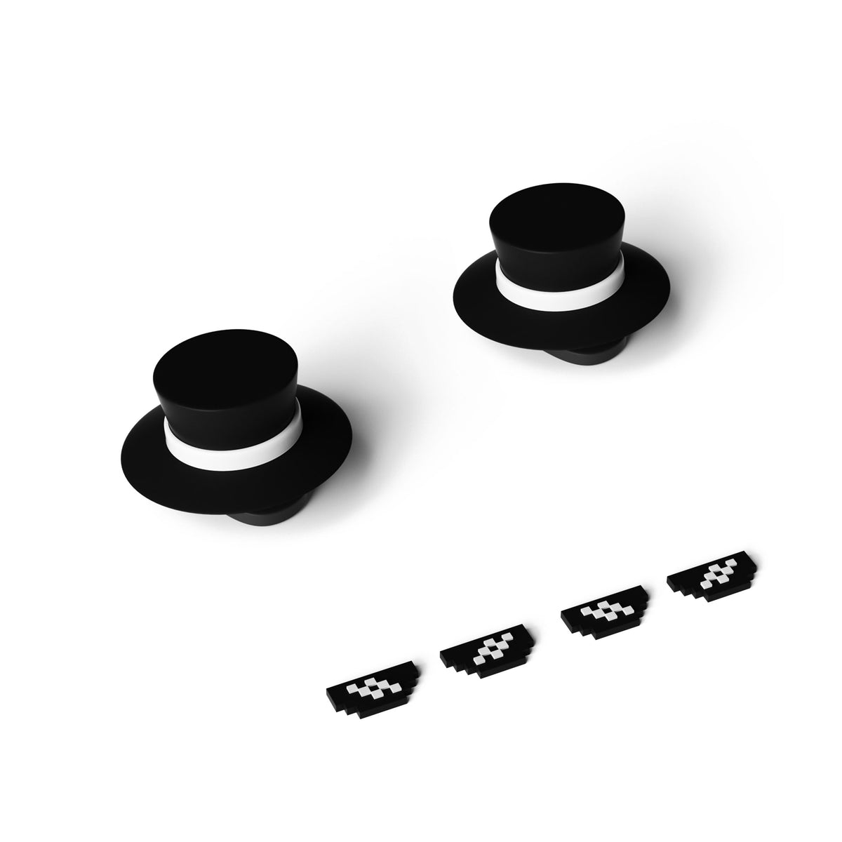 Fedora Fins and Pixel Eyes for Sharkicks Pro – Hello Slippers